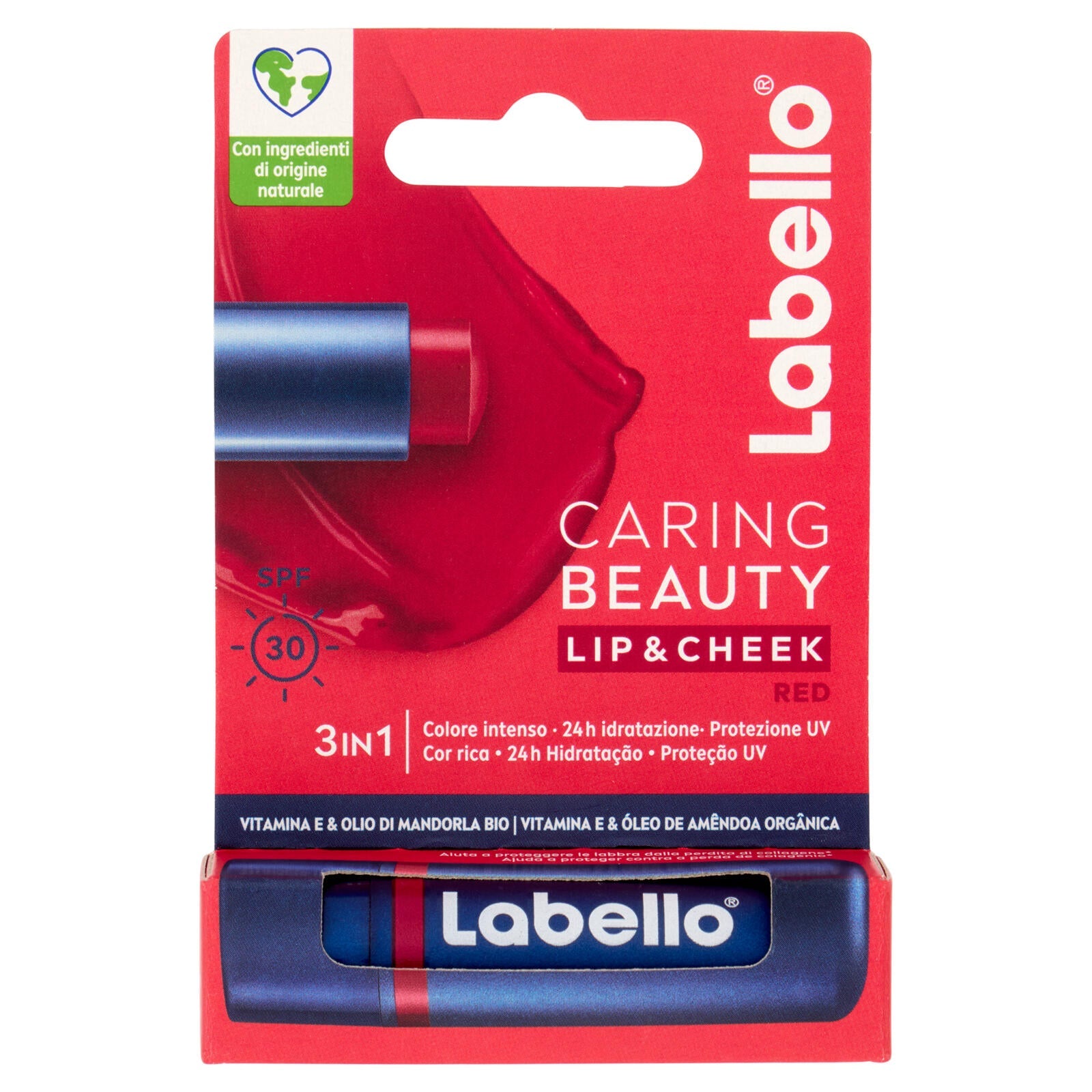 Labello Caring Beauty Lip & Cheek Red SPF 30 4,8 g – Bernava.net
