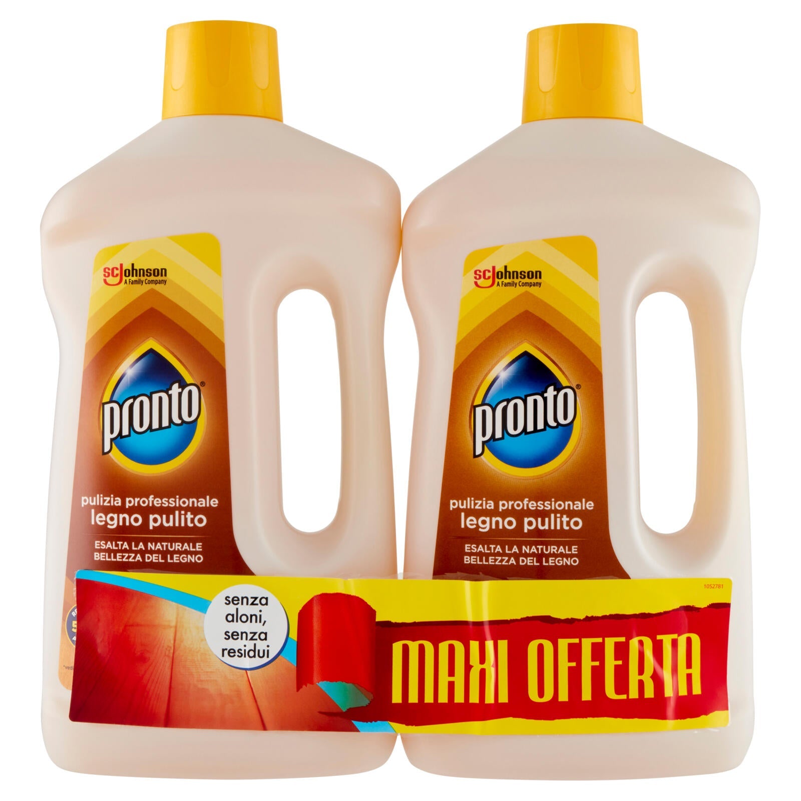 Pronto Legno Pulito - Detergente Pavimenti Parquet, Bipacco 750 ml+750 ...