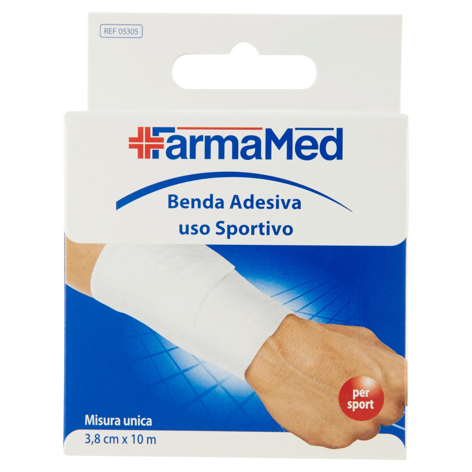 FarmaMed Benda Adesiva uso Sportivo Misura unica 3,8 cm x 10 m ...