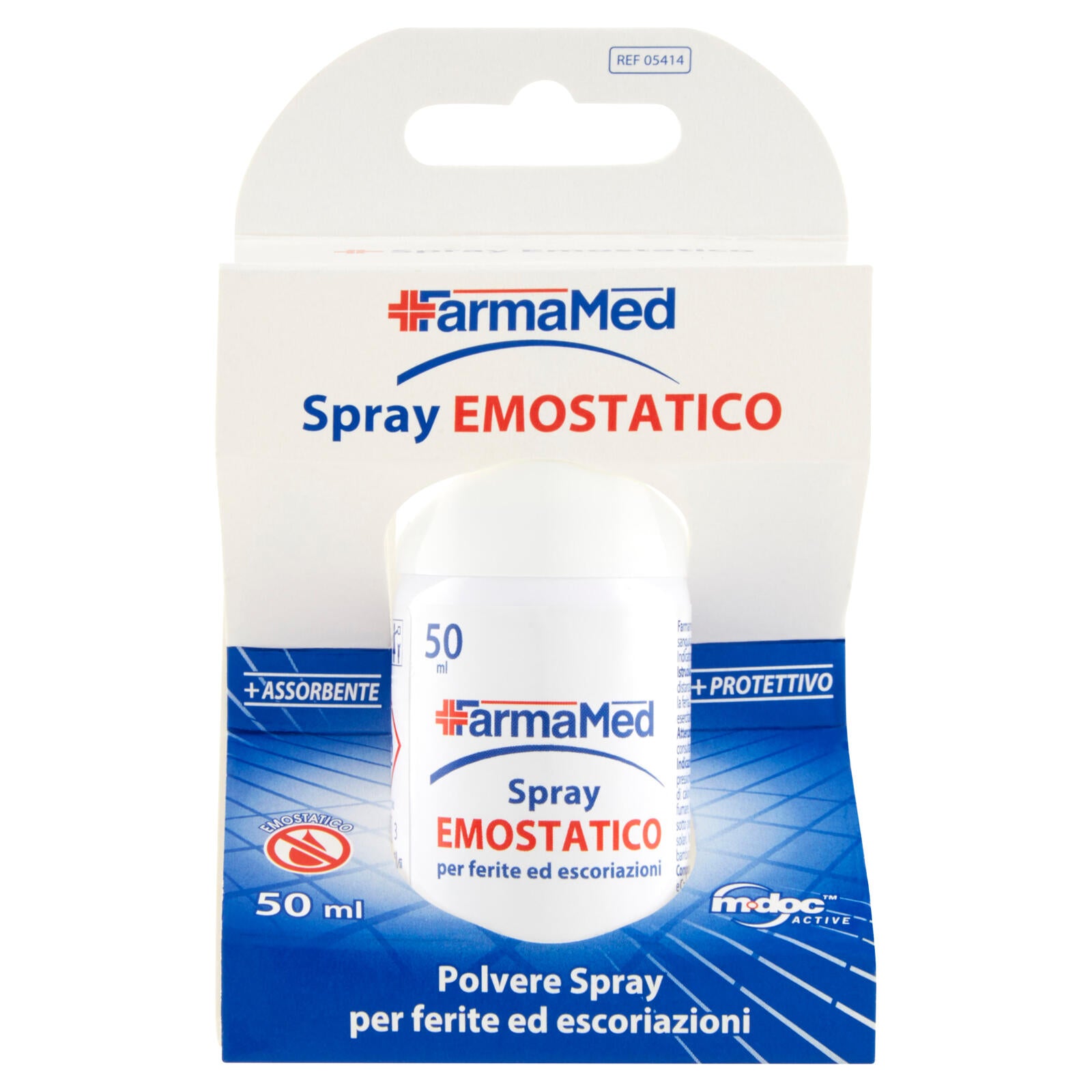 FarmaMed Spray Emostatico Polvere Spray per ferite ed escoriazioni 50 ...